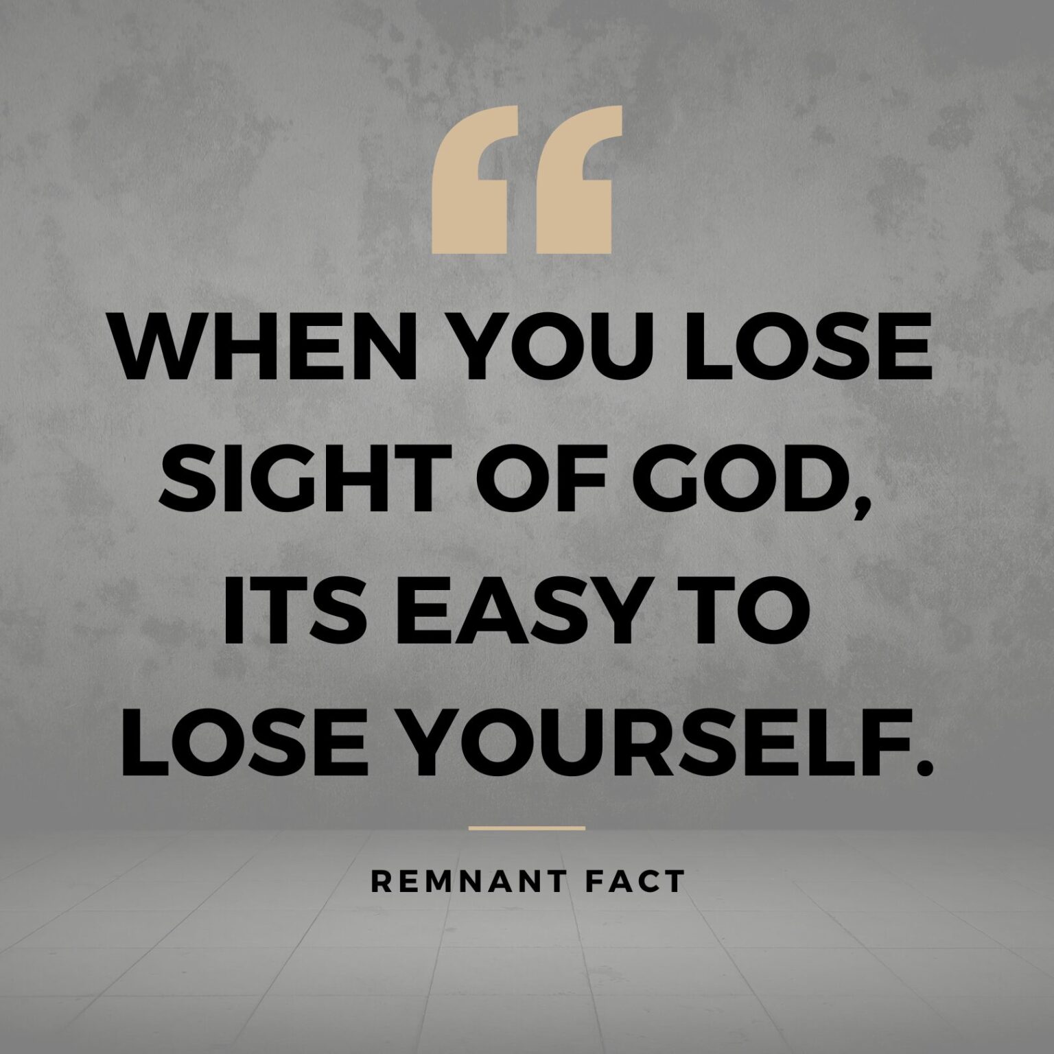 LOSE SIGHT LOSE YOURSELF – REMNANT